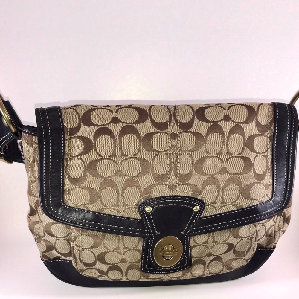 Coach Ali Legacy Signature Shoulder Bag - Gem